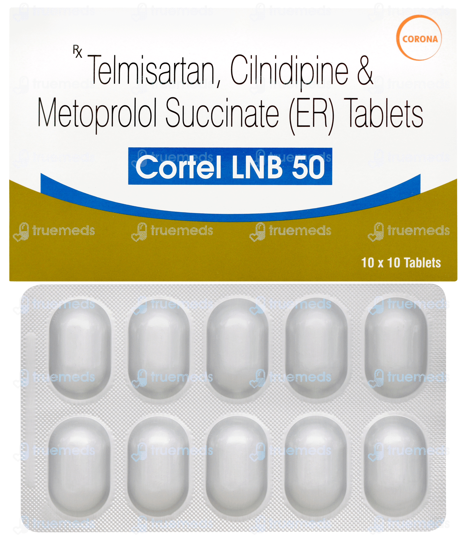 Cortel Lnb 50 Mg Tablet 10 - Uses, Side Effects, Dosage, Price | Truemeds