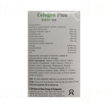 Celogen Plus Tablet 10 - Uses, Side Effects, Dosage, Price | Truemeds