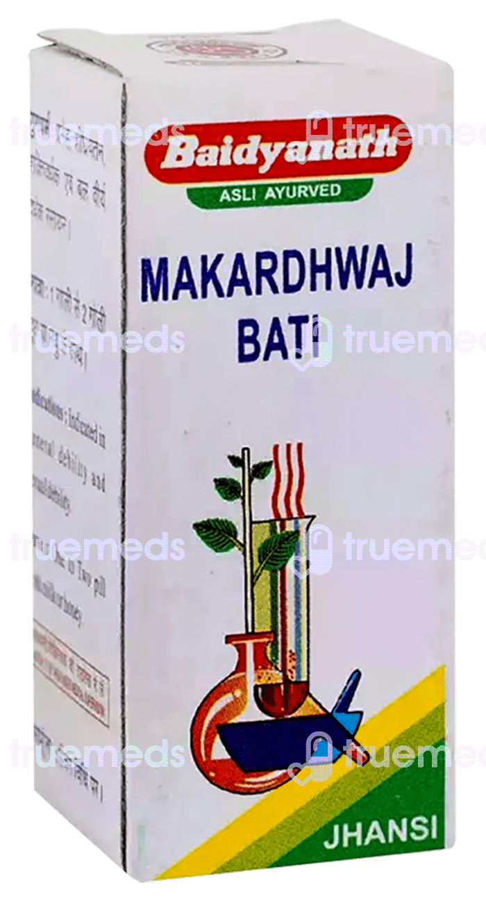 Baidyanath Makardhwaj Bati 5 Gm Tablet - Uses, Side Effects, Dosage ...