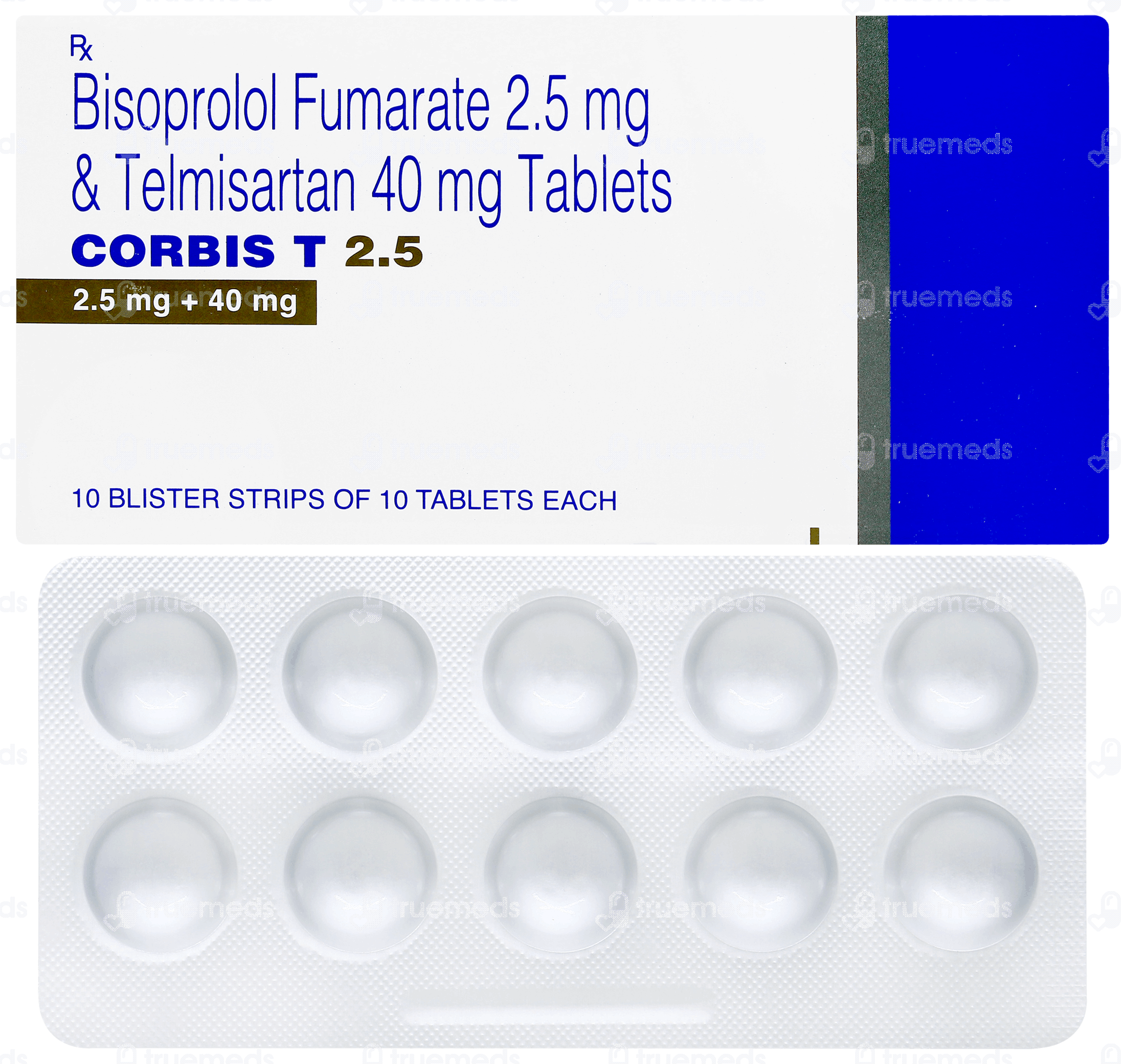 Corbis T 25 Tablet 10 - Uses, Side Effects, Dosage, Price | Truemeds