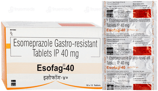 Esofag 40 Mg Tablet 15 - Uses, Side Effects, Dosage, Price | Truemeds