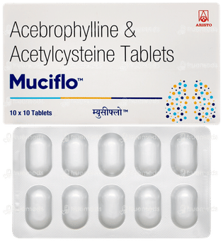Muciflo Tablet 10 - Uses, Side Effects, Dosage, Price | Truemeds