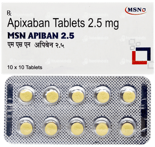 Apiban 25 Mg Tablet 10 - Uses, Side Effects, Dosage, Price | Truemeds