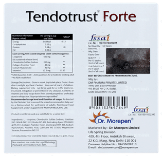 Tendotrust Forte Tablet 15 - Uses, Side Effects, Dosage, Price | Truemeds