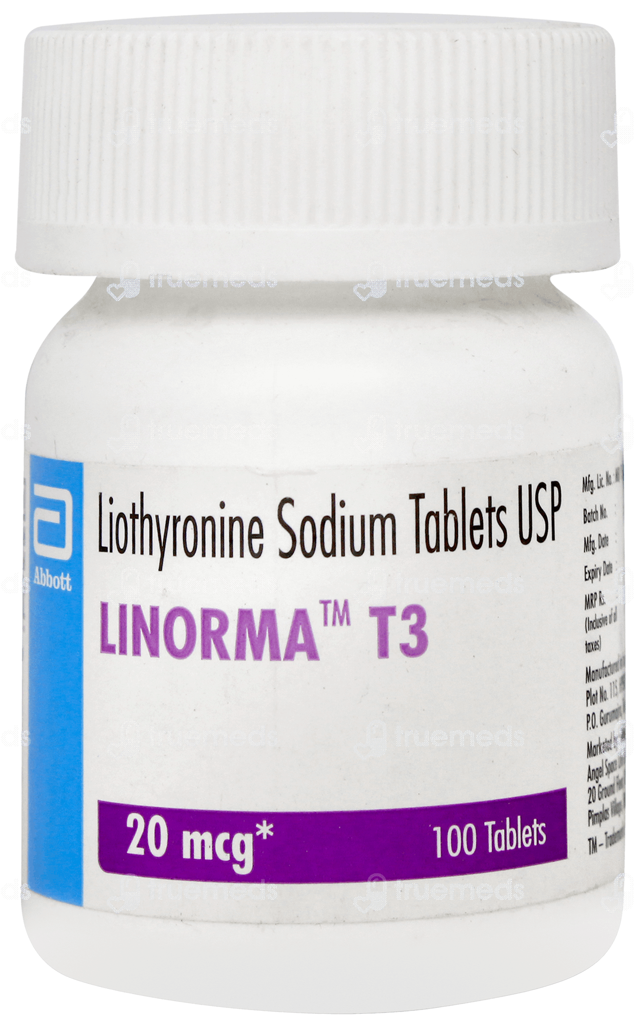 Linorma T3 Tablet 100 - Uses, Side Effects, Dosage, Price | Truemeds