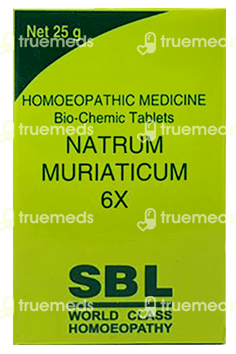 Sbl Natrum Muriaticum 6x Biochemic Tablet 25 Gm - Uses, Side Effects ...