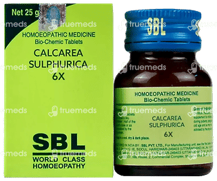 Sbl Calcarea Sulphurica 6x Biochemic Tablet 25 Gm - Uses, Side Effects ...