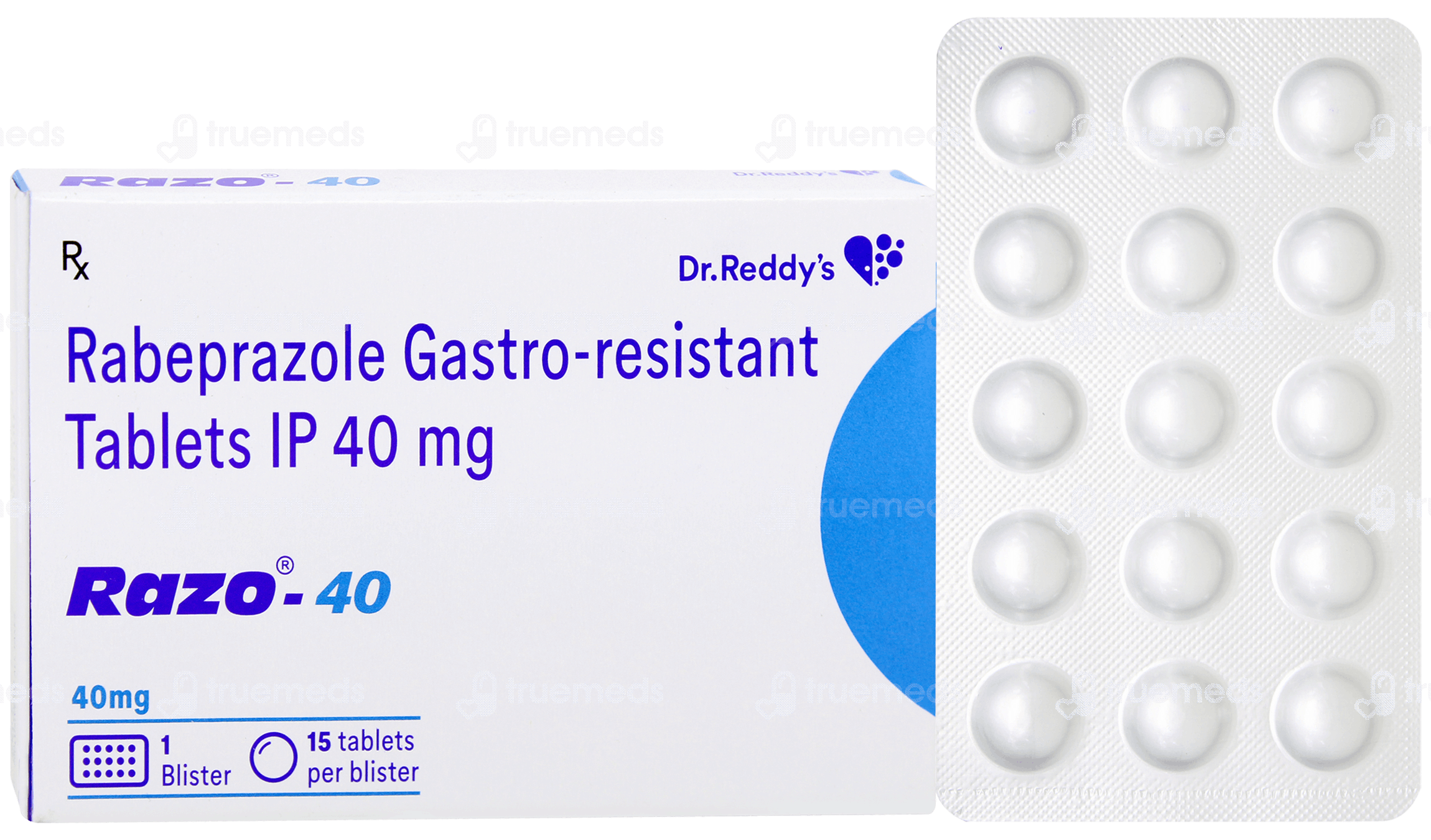 Razo 40 Mg Tablet 15 - Uses, Side Effects, Dosage, Price | Truemeds