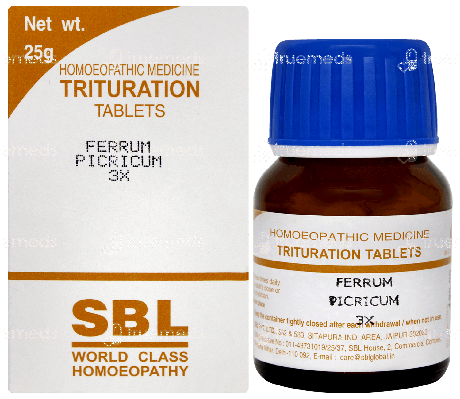 Sbl Ferrum Picricum 3x Trituration Tablet 25 Gm - Uses, Side Effects ...