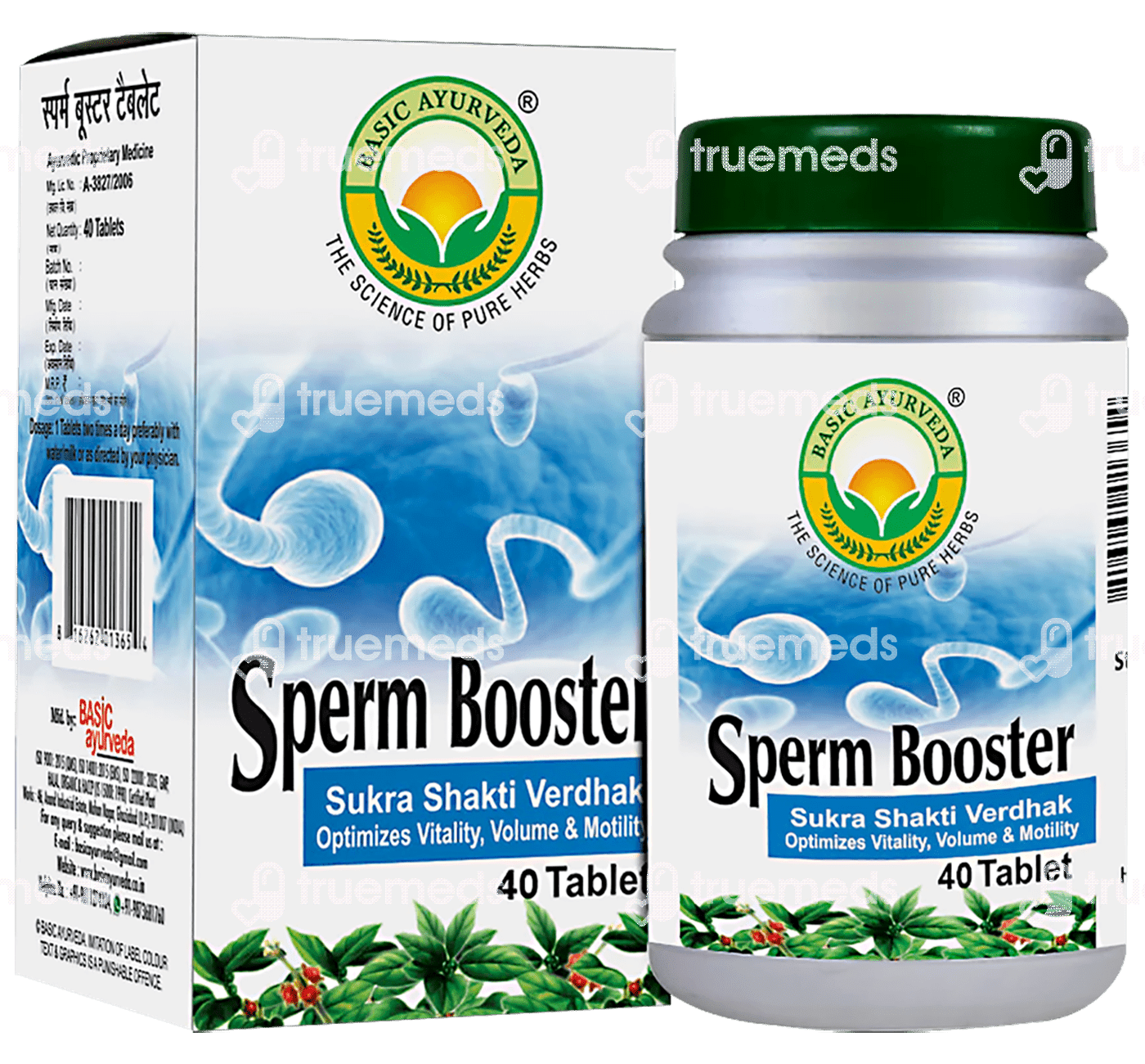 Basic Ayurveda Sperm Booster Tablet 40 - Uses, Side Effects, Dosage ...