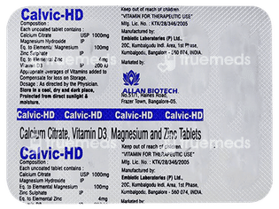 Calvic Hd Tablet 10 - Uses, Side Effects, Dosage, Price | Truemeds