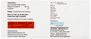 Megesta 160 Mg Tablet 10 - Uses, Side Effects, Dosage, Price | Truemeds