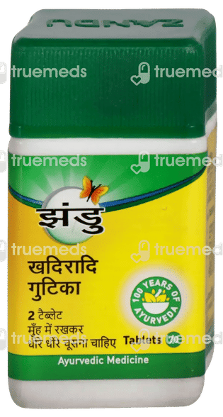 Zandu Khadiradi Gutika Tablet 70 - Uses, Side Effects, Dosage, Price ...