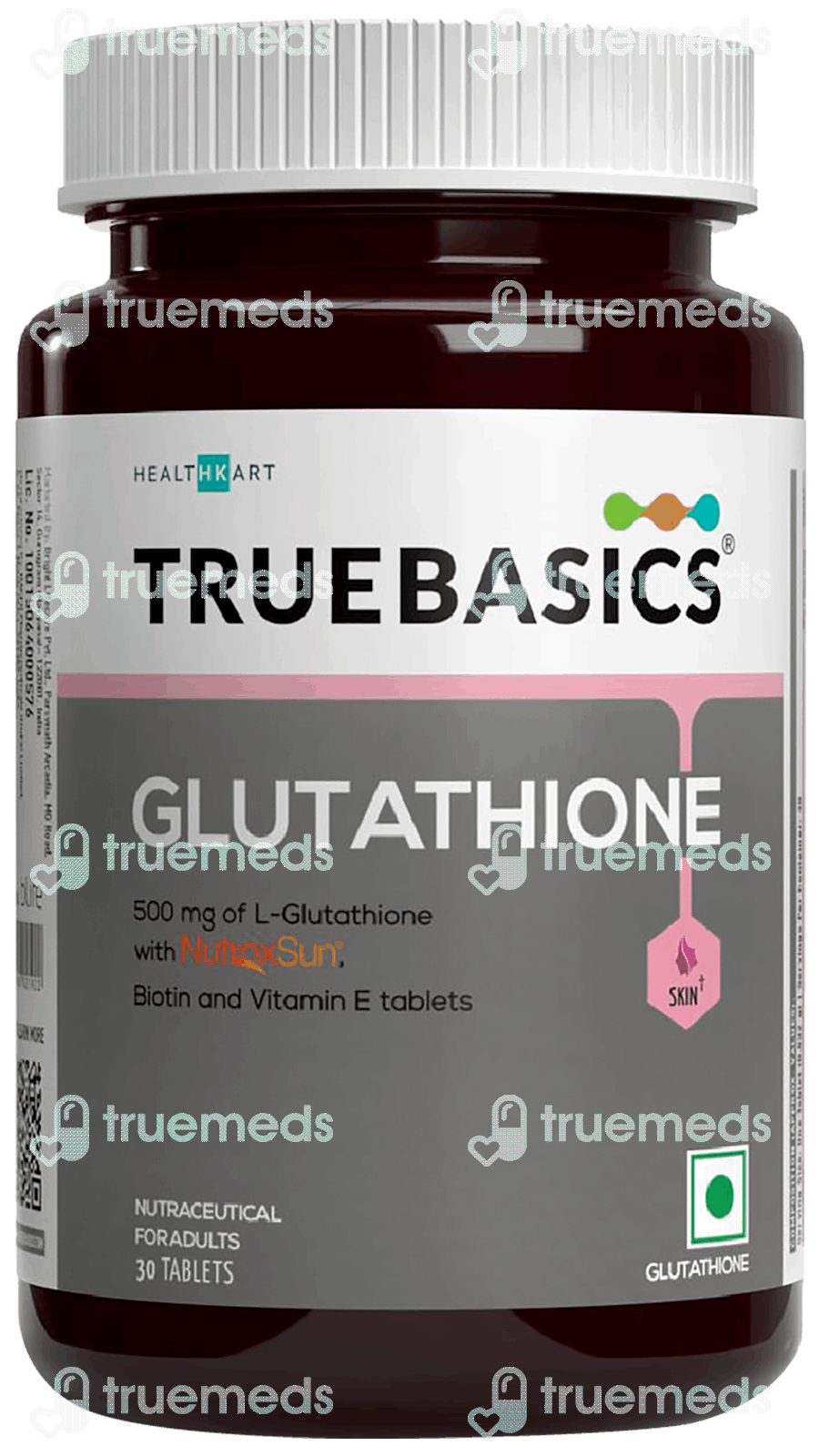 Truebasics Glutathione 500 Mg Tablet 30 - Uses, Side Effects, Dosage ...