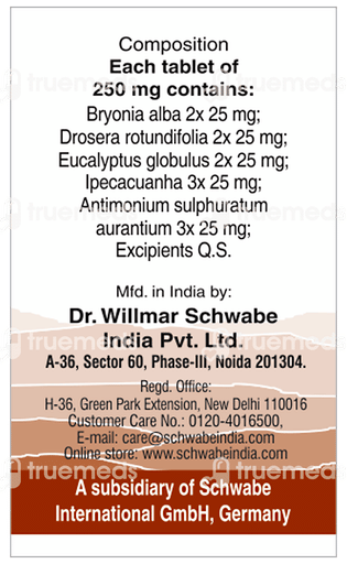 Dr Willmar Schwabe India Alpha Cc Tablet 20 Gm - Uses, Side Effects ...