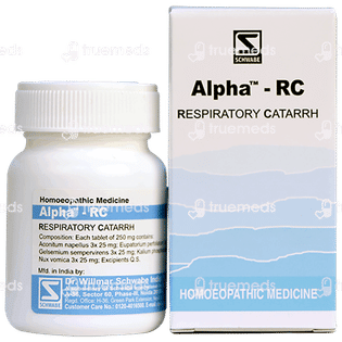 Dr Willmar Schwabe India Alpha Rc Respiratory Catarrh Tablet 20 Gm ...