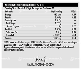 Truebasics Advanced Multivitamin For Women Tablet 30 - Uses, Side ...