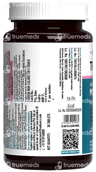 Truebasics Advanced Multivitamin For Women Tablet 30 - Uses, Side ...