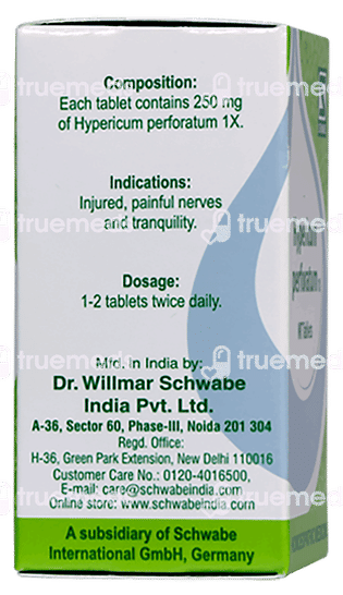 Dr Willmar Hypericum Perforatum 1x Mt Tablet 20 Gm - Uses, Side Effects ...