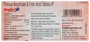 Orofer Xt Tablet 15 - Uses, Side Effects, Dosage, Price | Truemeds