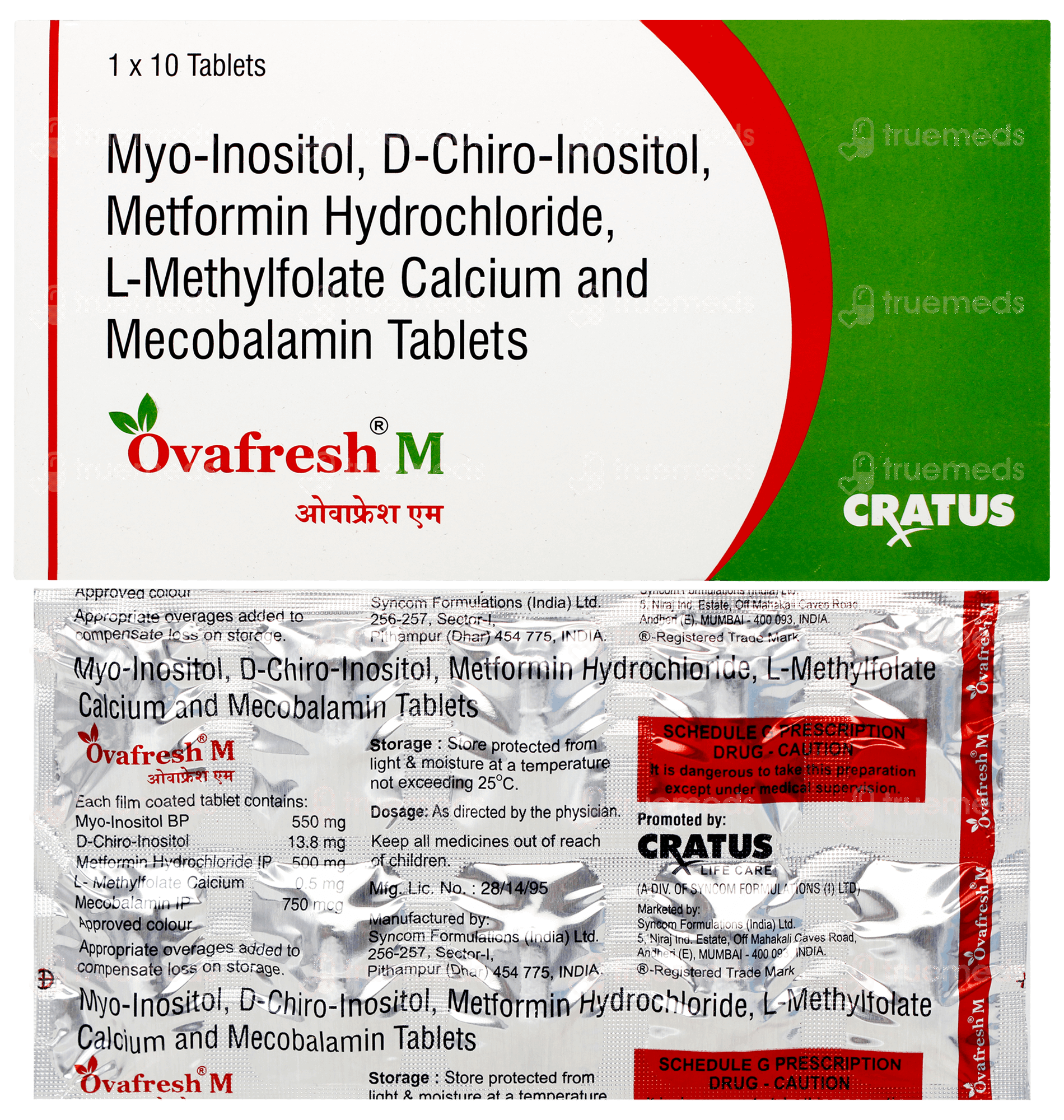 Ovafresh M Tablet 10 - Uses, Side Effects, Dosage, Price | Truemeds