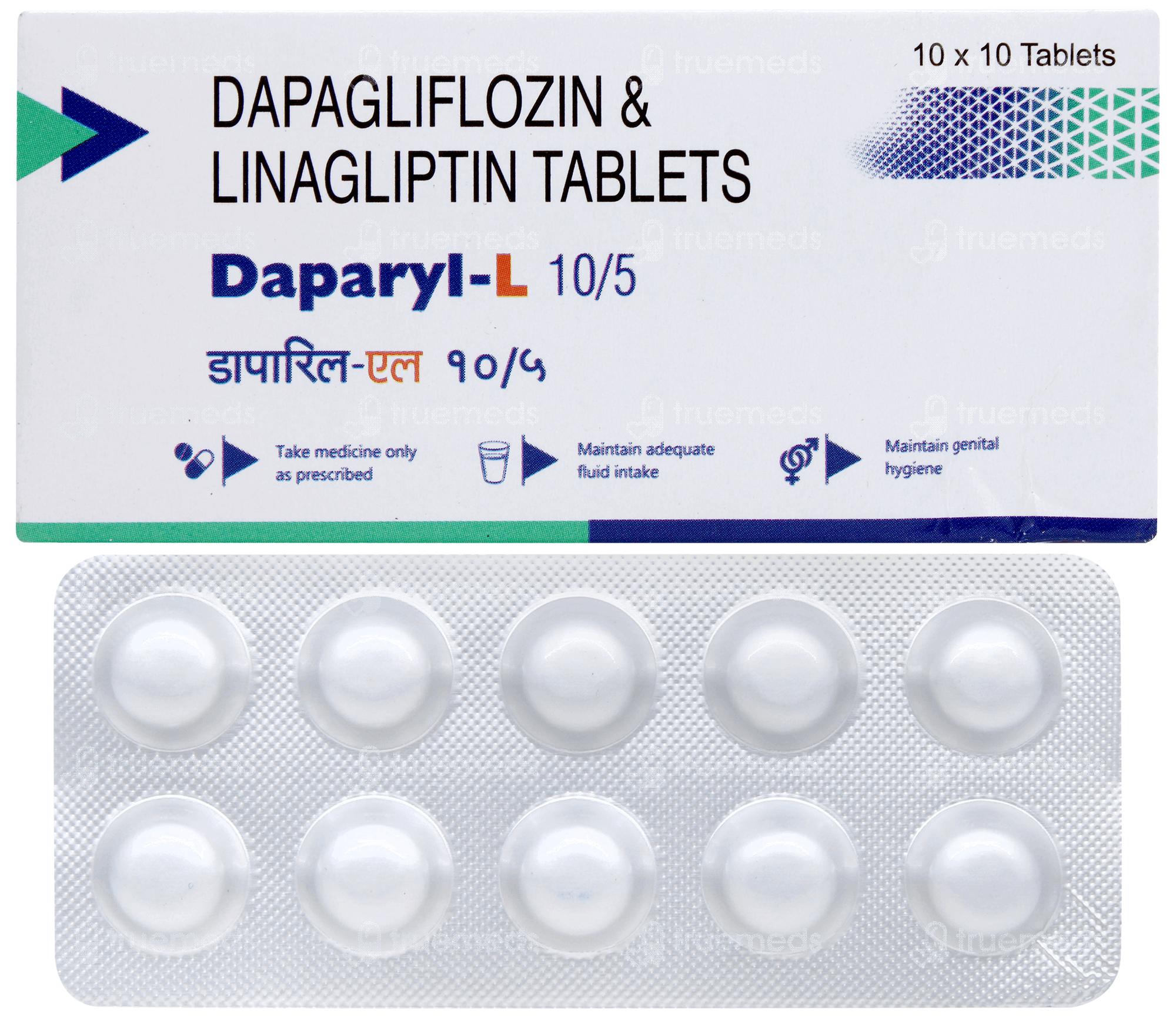 Daparyl L 105 Tablet 10 - Uses, Side Effects, Dosage, Price | Truemeds