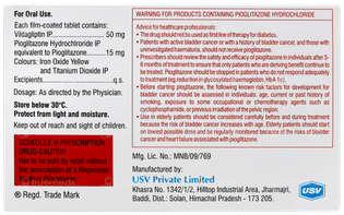 Pioz V Tablet 15 - Uses, Side Effects, Dosage, Price | Truemeds