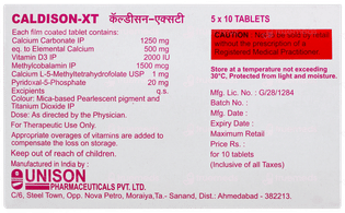 Caldison Xt Tablet 10 - Uses, Side Effects, Dosage, Price | Truemeds
