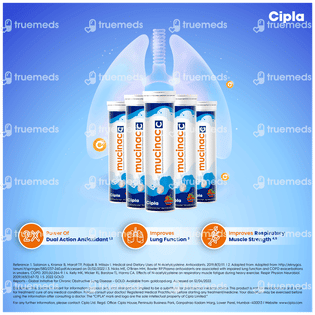 Mucinac C Strawberry Flavour Effervescent Tablet 15 - Uses, Side ...