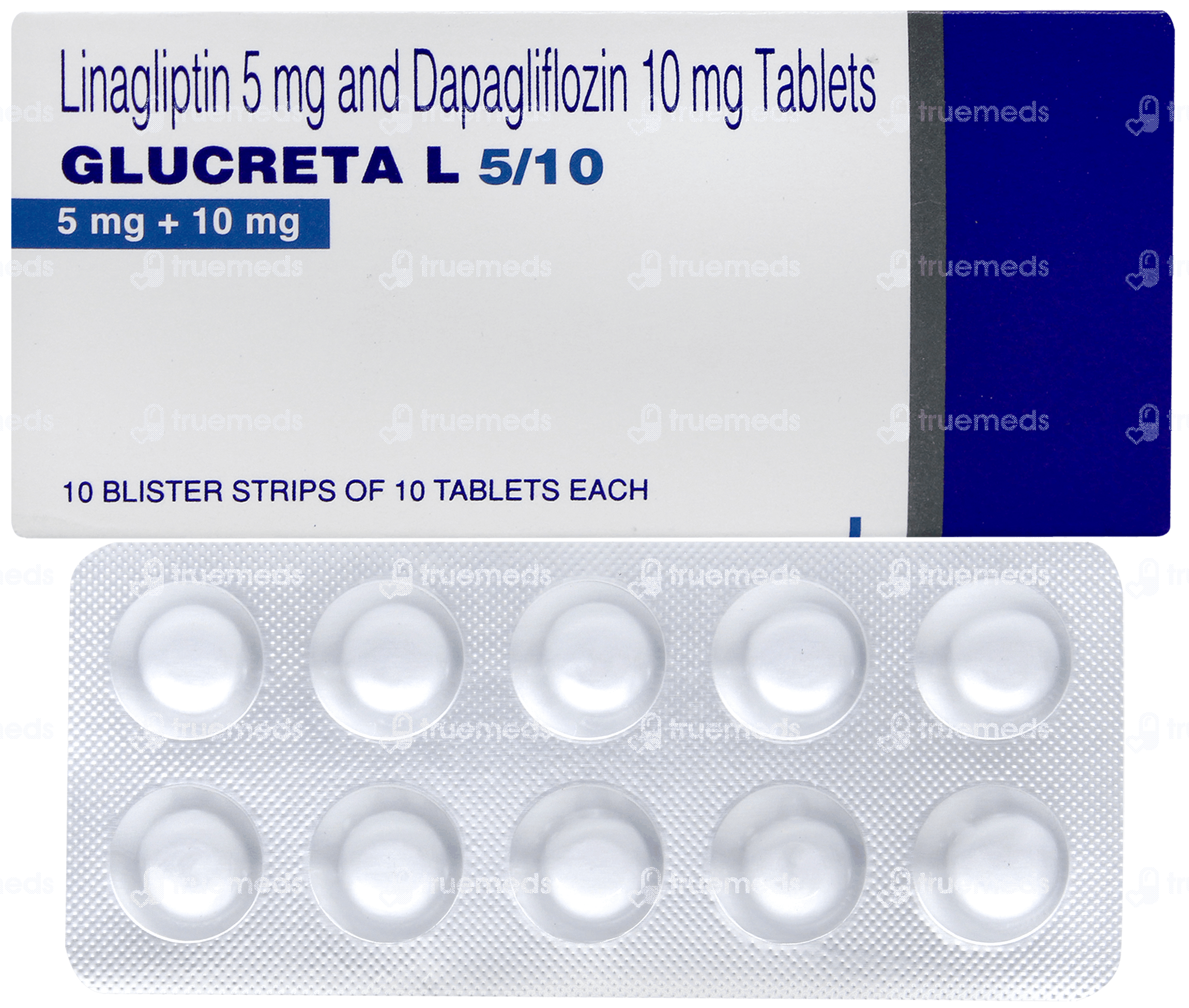 Glucreta L 510 Tablet 10 - Uses, Side Effects, Dosage, Price | Truemeds