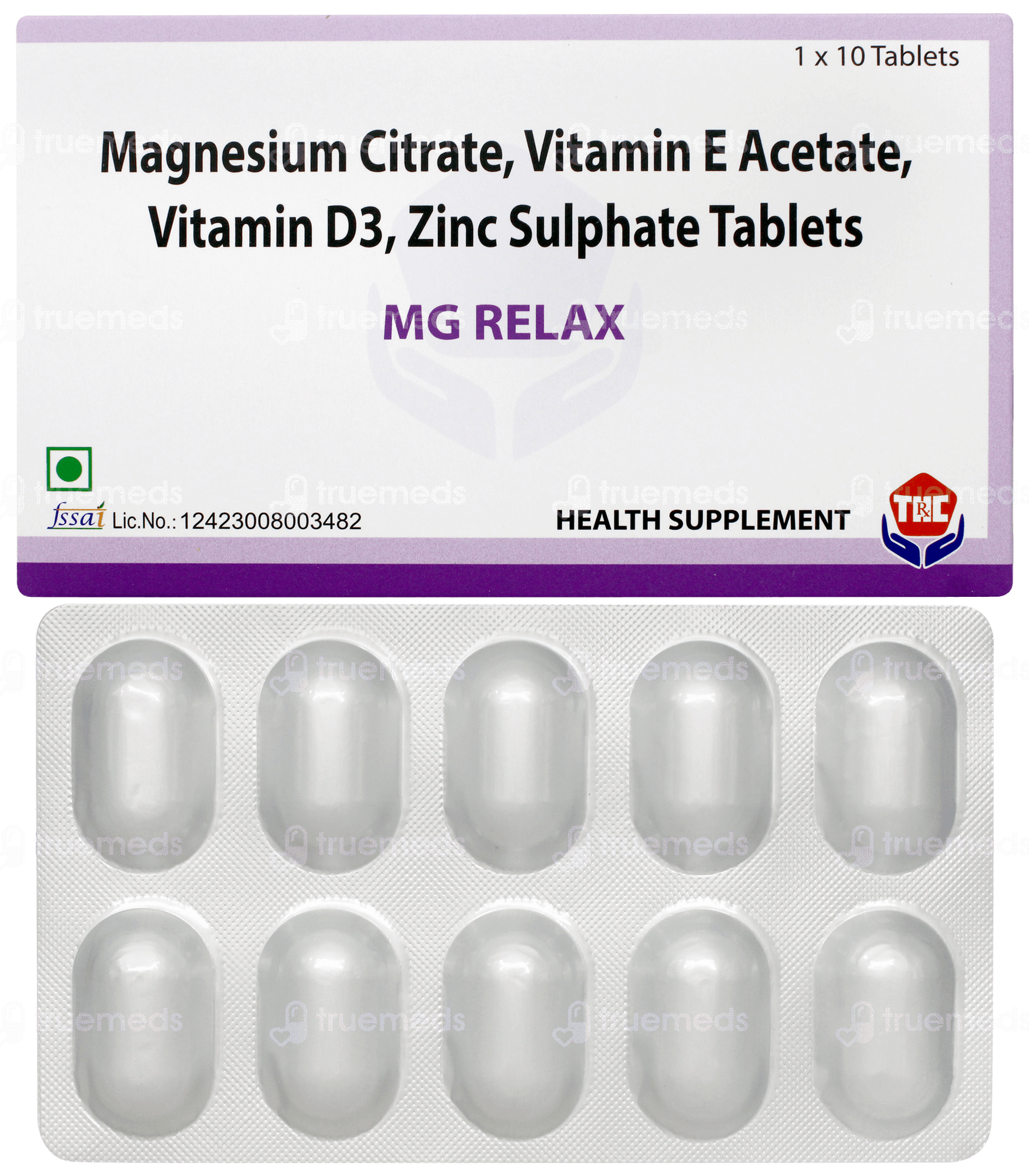 Mg Relax Tablet 10 - Uses, Side Effects, Dosage, Price | Truemeds