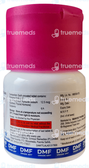 Thyroneed 125 Mcg Tablet 120 - Uses, Side Effects, Dosage, Price | Truemeds