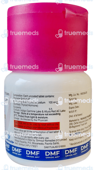 Thyroneed 100 Mcg Tablet 120 - Uses, Side Effects, Dosage, Price | Truemeds