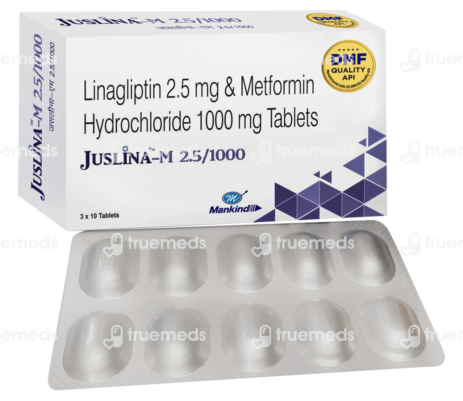 Juslina M 251000 Mg Tablet 10 - Uses, Side Effects, Dosage, Price ...