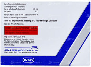 Azintas 500 MG Tablet 3: Uses, Side Effects, Price & Substitutes