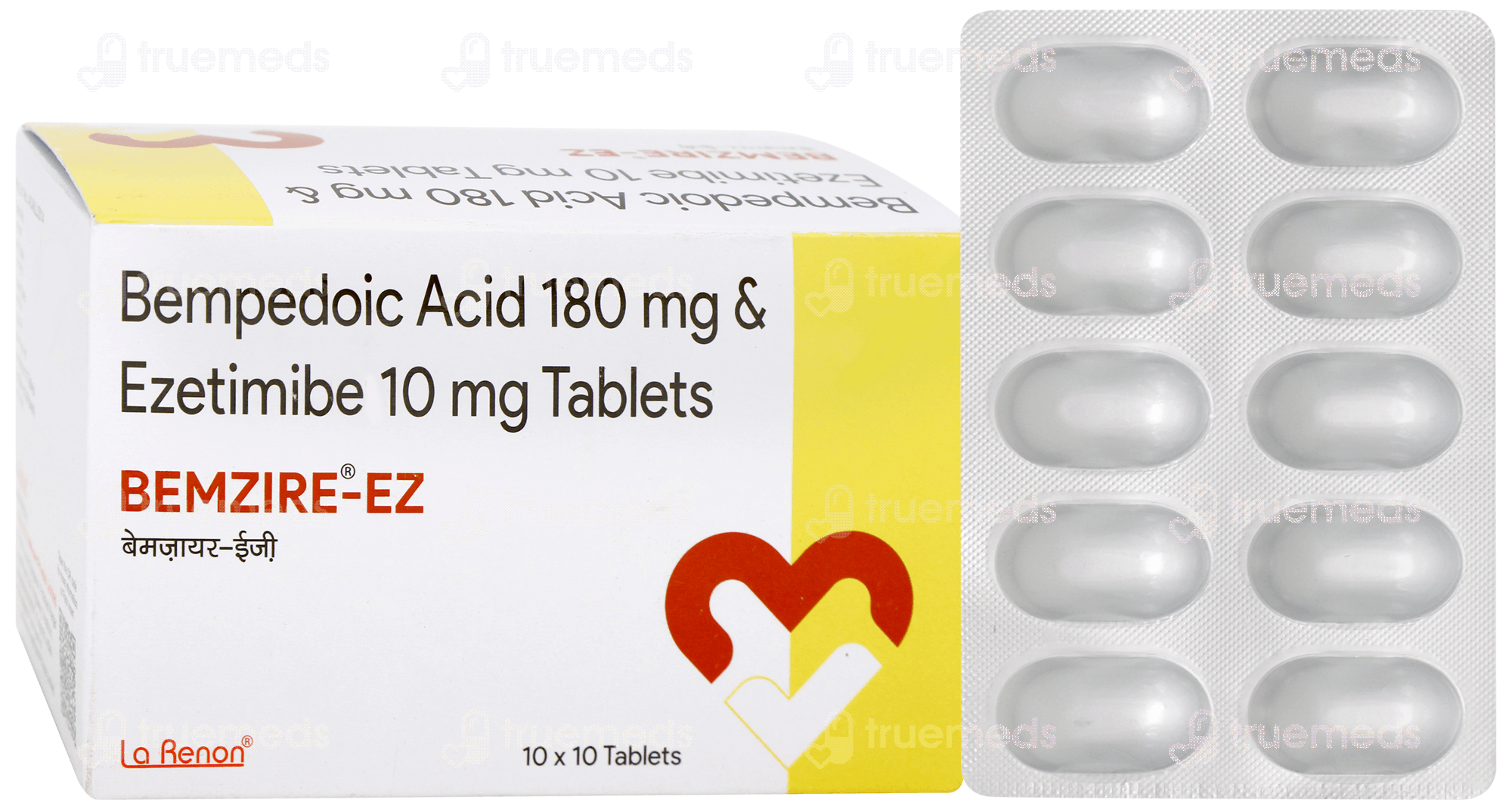 Bemzire Ez Tablet 10 - Uses, Side Effects, Dosage, Price | Truemeds