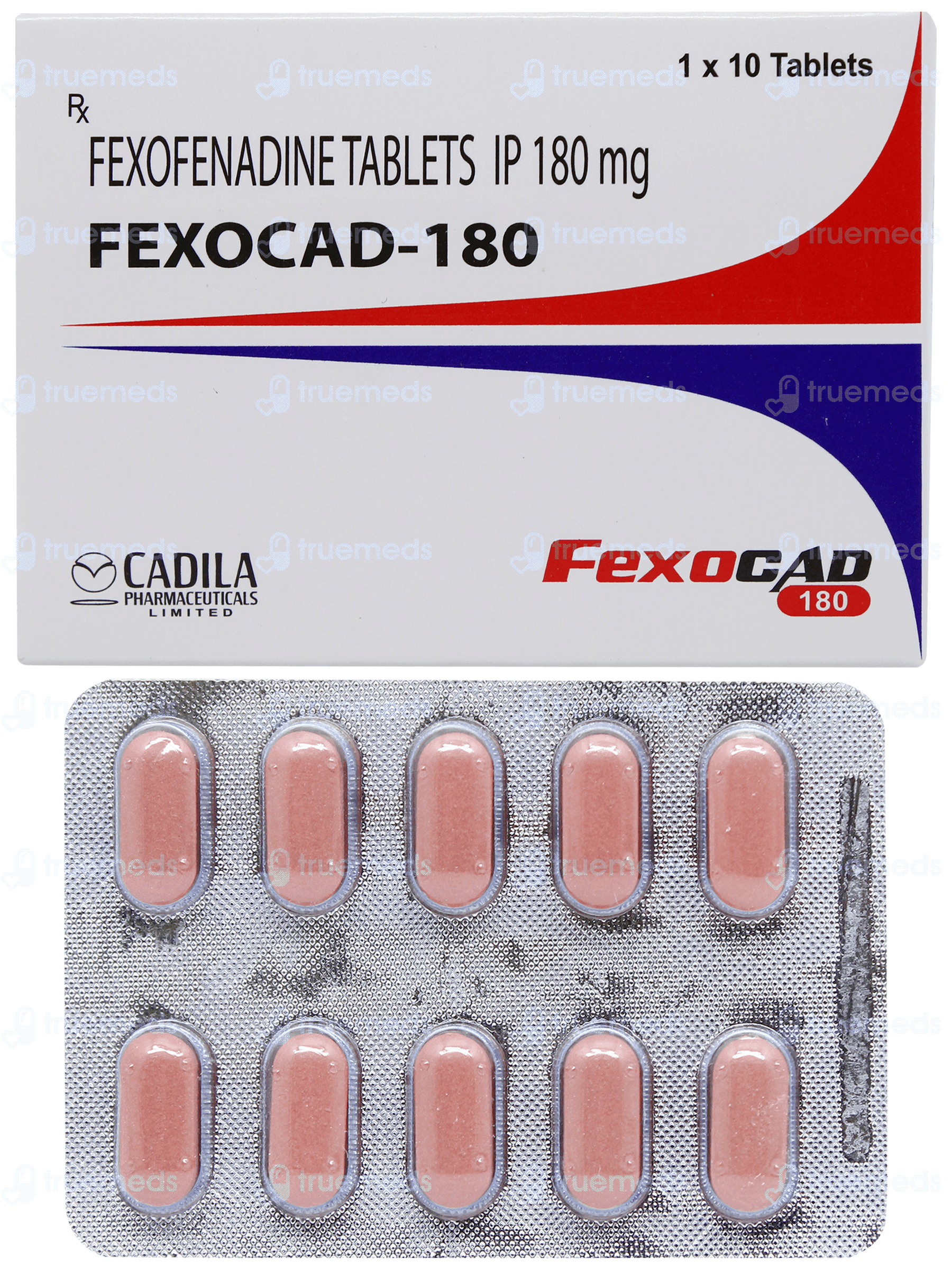 Fexocad 180 Tablet 10: Uses, Side Effects, Price & Substitutes