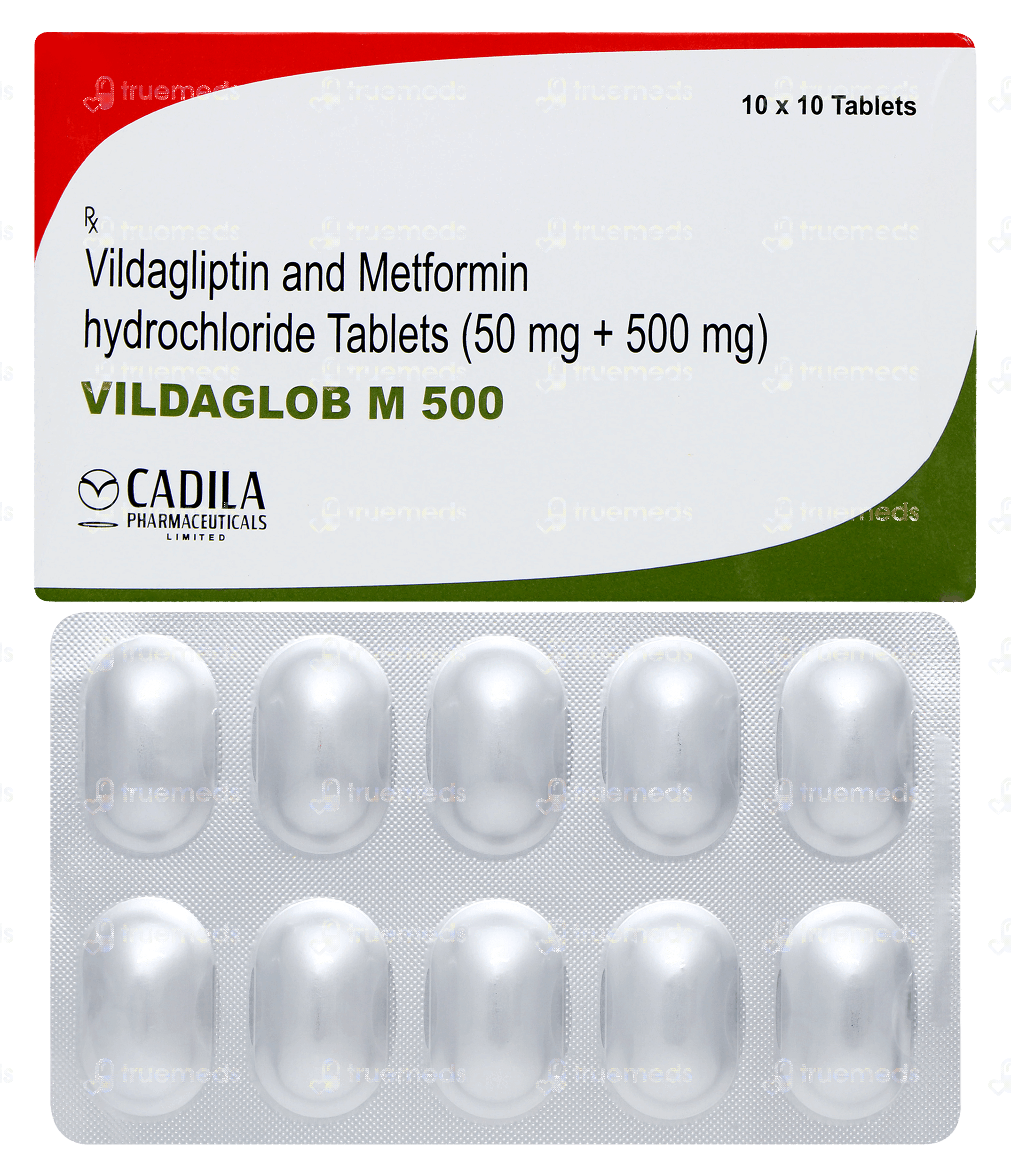 Vildaglob M 500 Tablet 10: Uses, Side Effects, Price & Substitutes