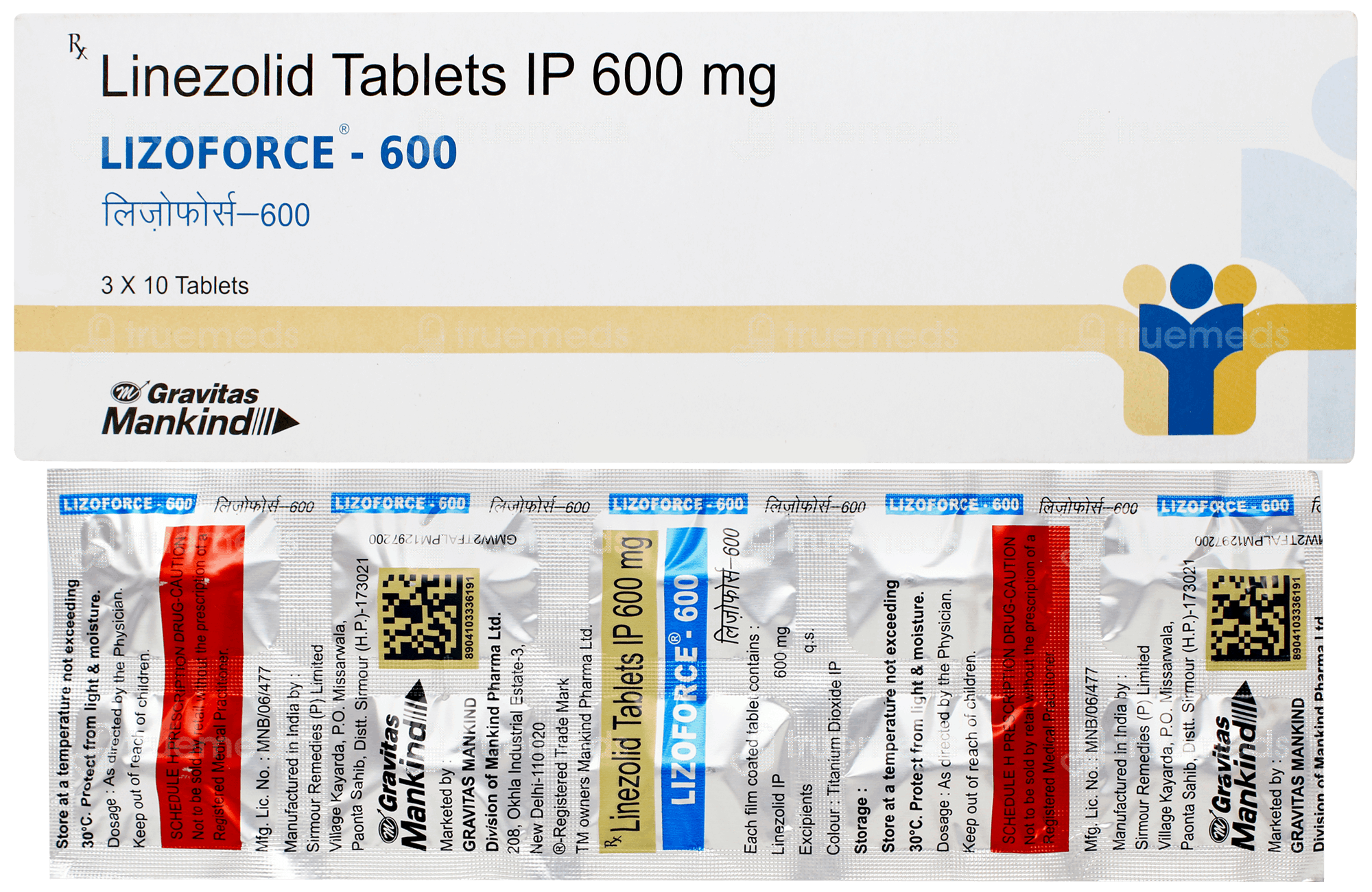 Lizoforce 600 Tablet 10: Uses, Side Effects, Price & Substitutes