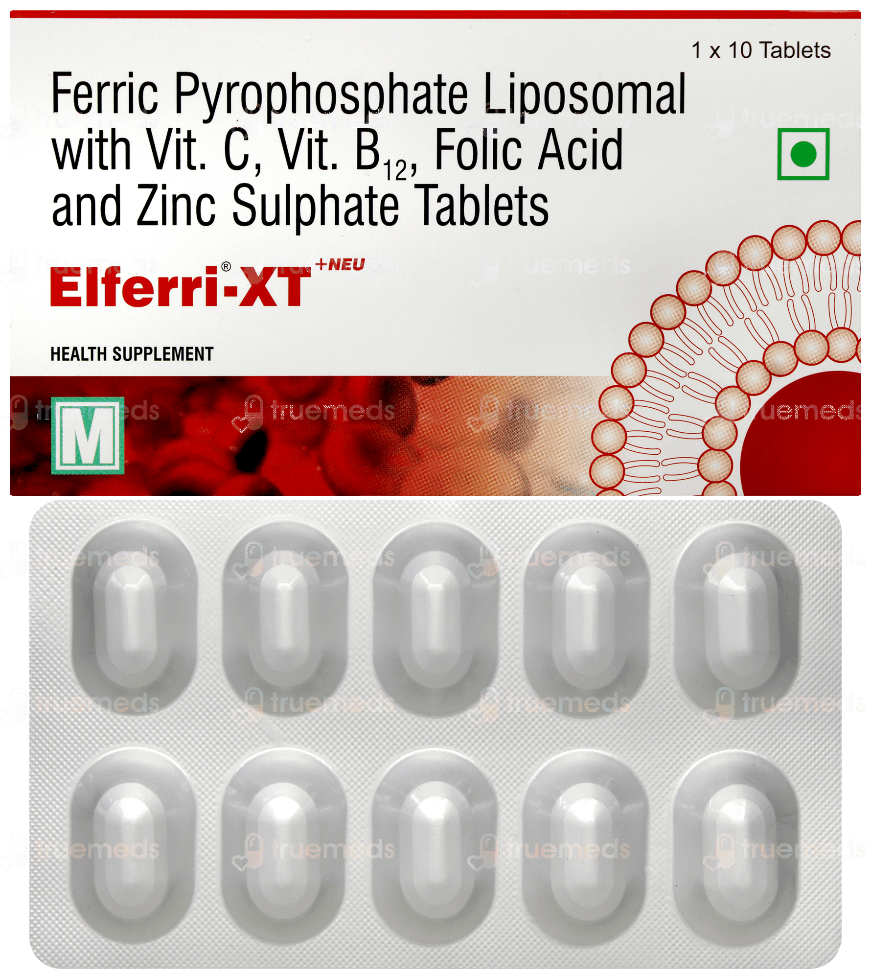 Elferri Xt Plus Neu Tablet 10 - Uses, Side Effects, Dosage, Price ...