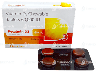 Recalmin D3 Chewable Tablet 4 - Uses, Side Effects, Dosage, Price ...