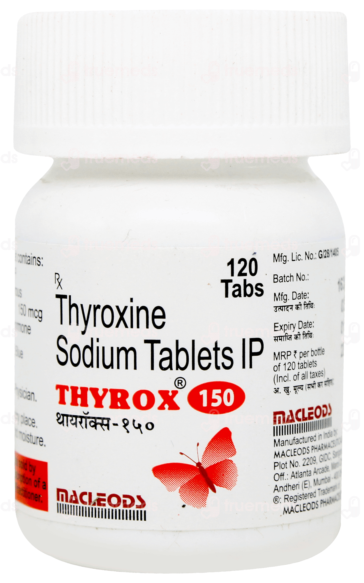 Thyrox 150 Tablet 120: Uses, Side Effects, Price & Substitutes