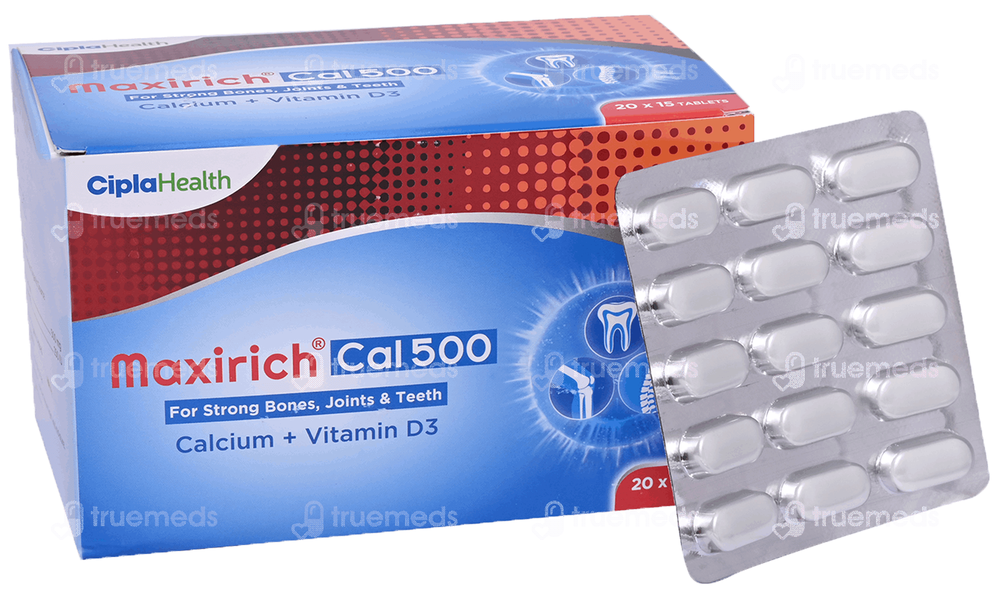 Maxirich Cal 500 MG Tablet: Uses, Side Effects, Price & Substitutes