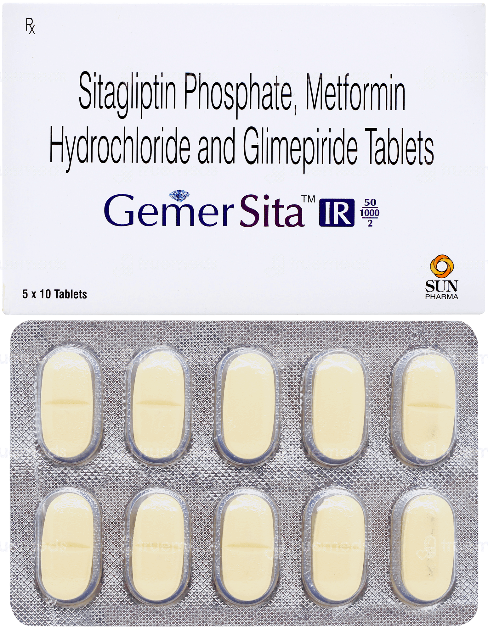 Gemer Sita Ir 50/1000/2 Tablet: Uses, Side Effects, Price & Substitutes