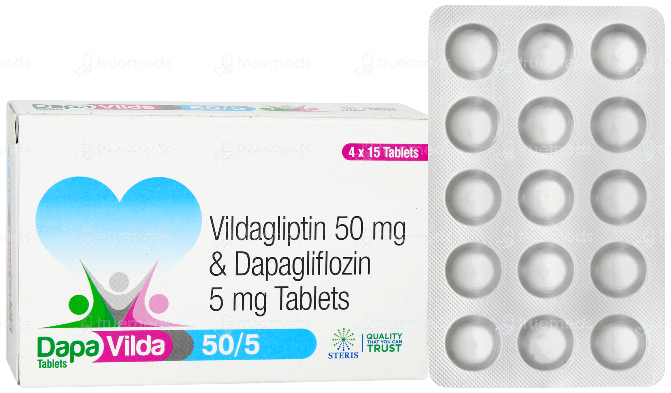 Dapa Vilda 550 Mg Tablet 15 - Uses, Side Effects, Dosage, Price | Truemeds