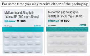 Sitanux M 500 Tablet 15: Uses, Side Effects, Price & Substitutes