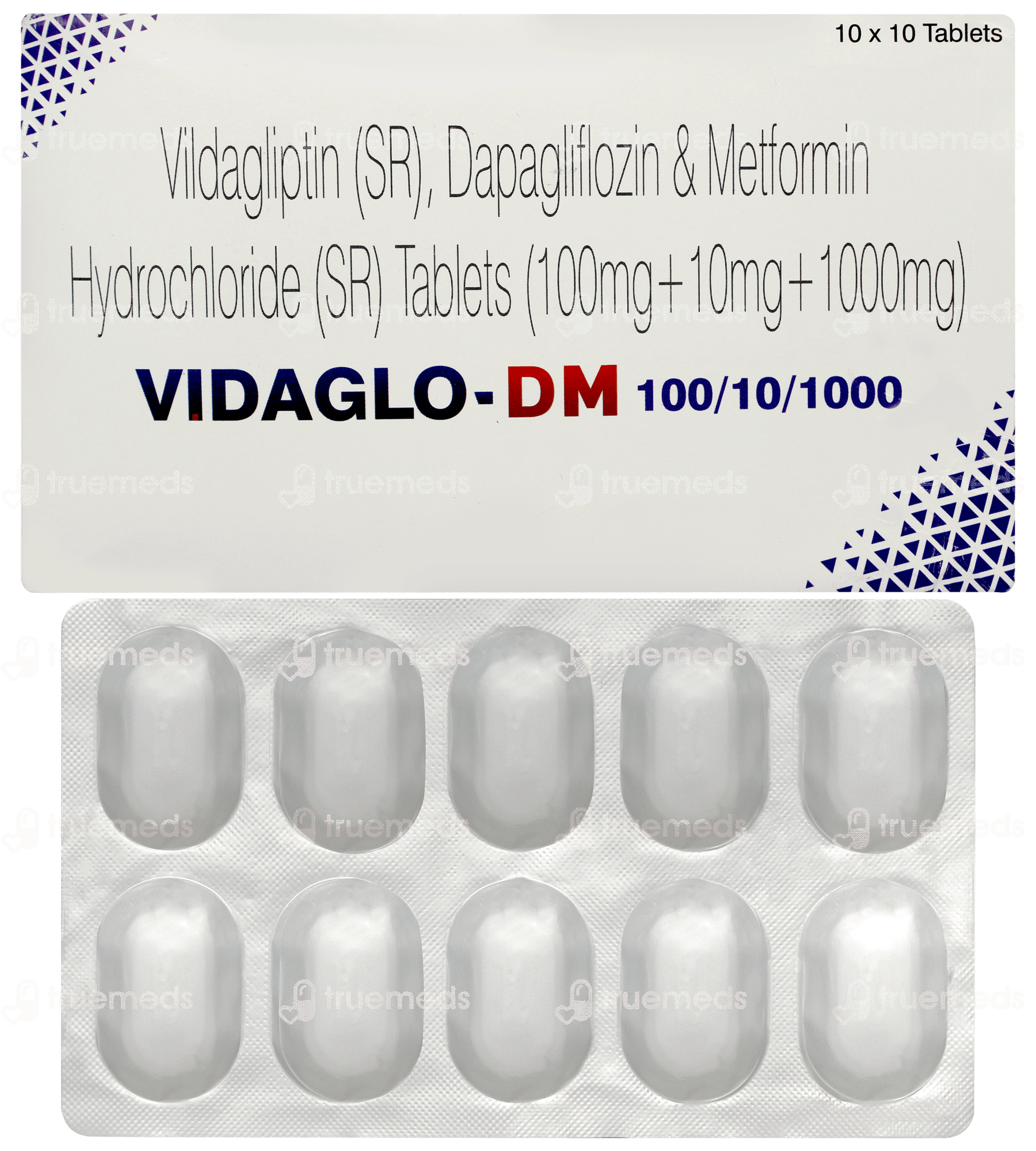 Vidaglo Dm 10/1000/100 Mg Tablet: Uses, Side Effects, Price & Substitutes
