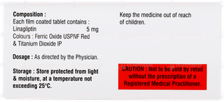 Linatis 5 Tablet 10 - Uses, Side Effects, Dosage, Price | Truemeds