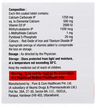 Calcinux Xt Tablet 15 - Uses, Side Effects, Dosage, Price | Truemeds