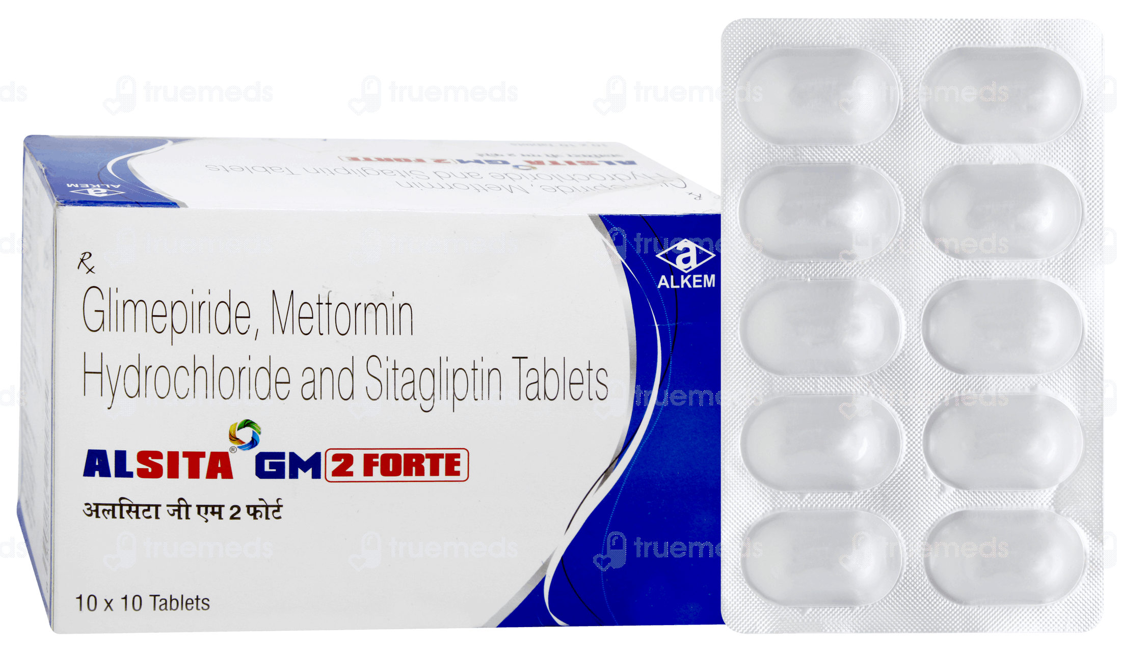 Alsita Gm 2 Forte Tablet 10 - Uses, Side Effects, Dosage, Price | Truemeds